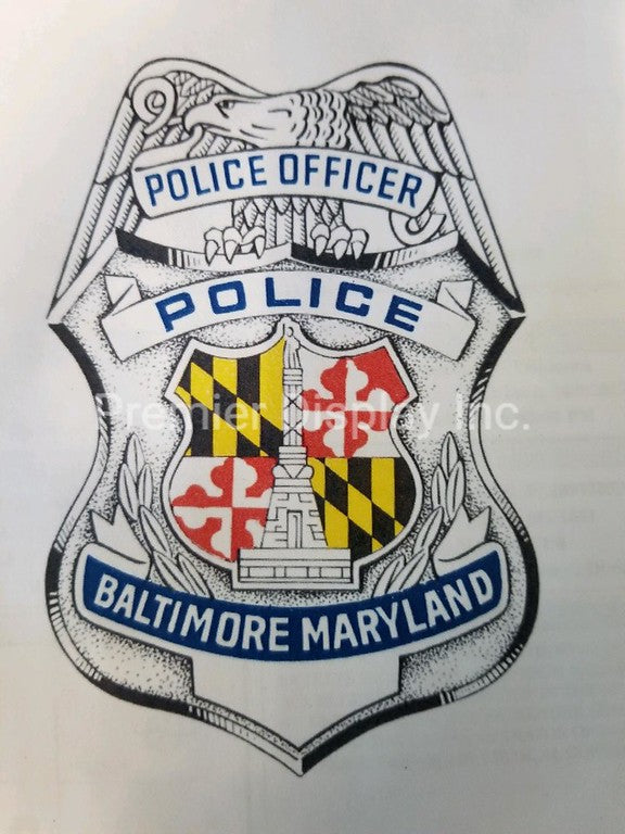 Baltimore PD Badge/Patch -- Color Changing LED Desk Light -- Premier ...