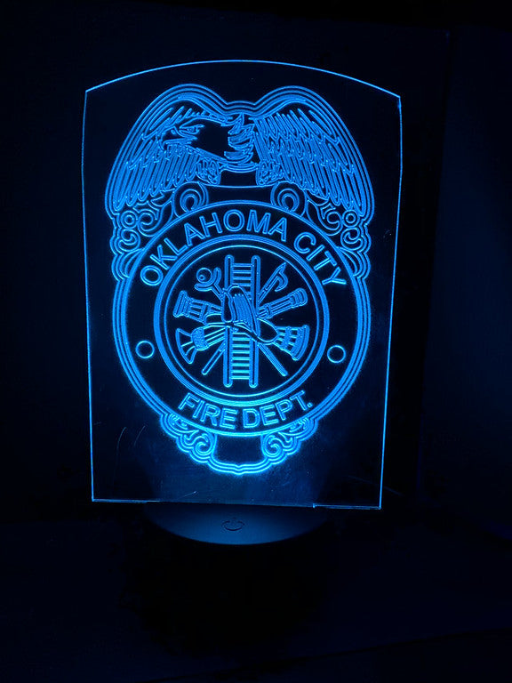 Your Custom Fire Department Badge/Patch Stock Designs -- Color Changing ...